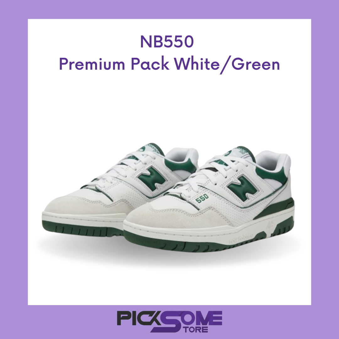 พร้อมส่ง ของแท้ รองเท้าผ้าใบ New Balance 550 premium pack GREEN ...