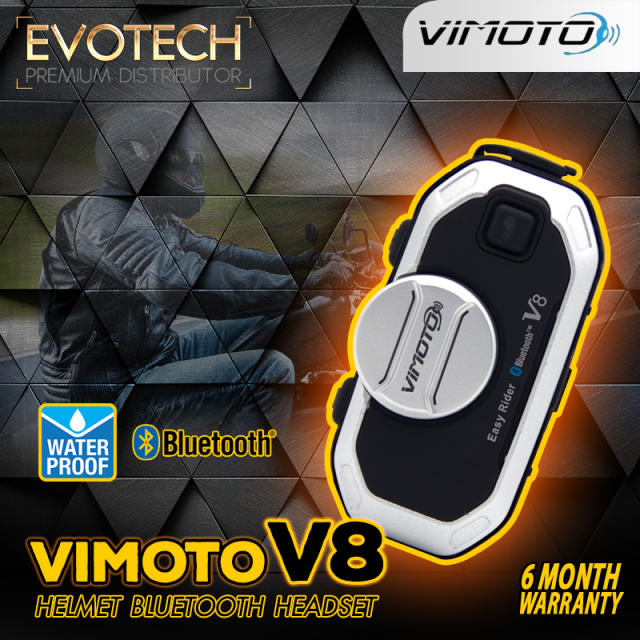 บลูทูธติดหมวกกันน็อค Vimoto รุ่น V8 ใช้ได้ต่อเนื่องนานถึง 10 ชั่วโมง เสียงชัดแม้ขับในความเร็ว ...