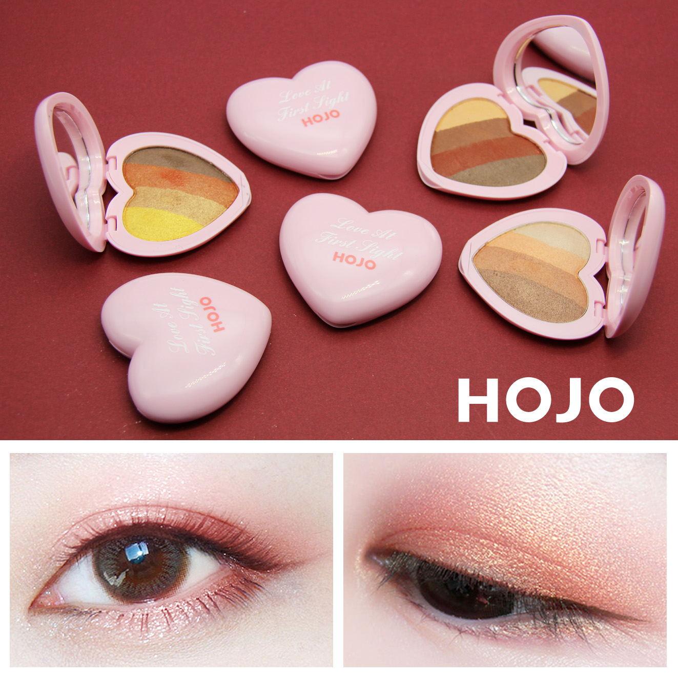 HOJO 8009 แบบลูกหัวใจ ละเอียดเกลี้ยเกลา อายแชโดว์สี่สี FOUR COLOR ...