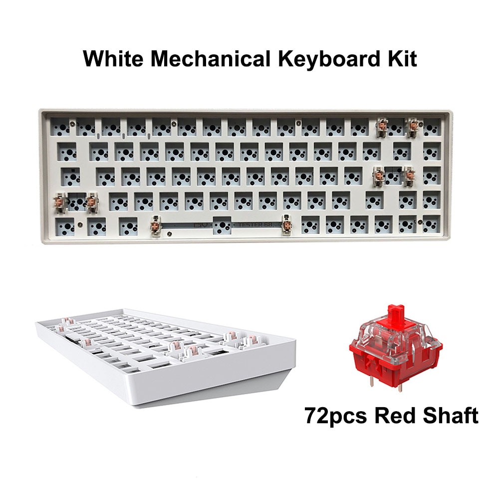 Tester68 Customized Mechanical Keyboard Kit Hot-swappable Shaft Base ...