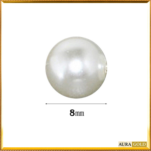 ถูก ดี????ลูกปัดไข่มุกเทียมขนาด 8 มม.มุกราคาถูก/1แพค/รหัสAG4124/บรรจุ ...