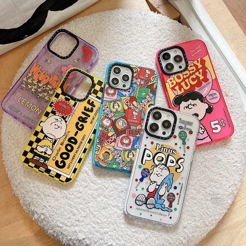 Peanut Casetify Snoopy Stickers Case For iPhone 14 11 12 13 Pro X XS XR ...