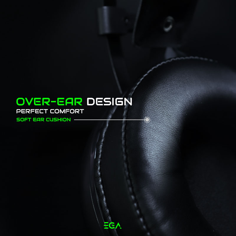 หูฟังเกมมิ่ง EGA TYPE H3 7.1 surround มีให้เลือกทั้ง 2 สี Green โปรแกรม ...