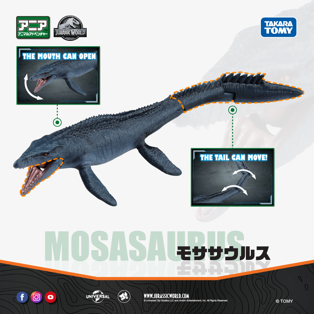 Takara Tomy Ania อาเนีย โมเดลสัตว์ Ania Jurassic World Isla Nubral ...