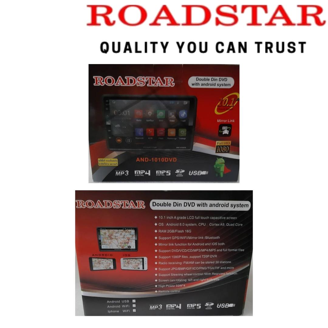 ROADSTAR รุ่น AND-1010 DVD เครื่องเสียงติดรถยนต์2DIN จอภาพขนาด 10.1นิ้ว ...