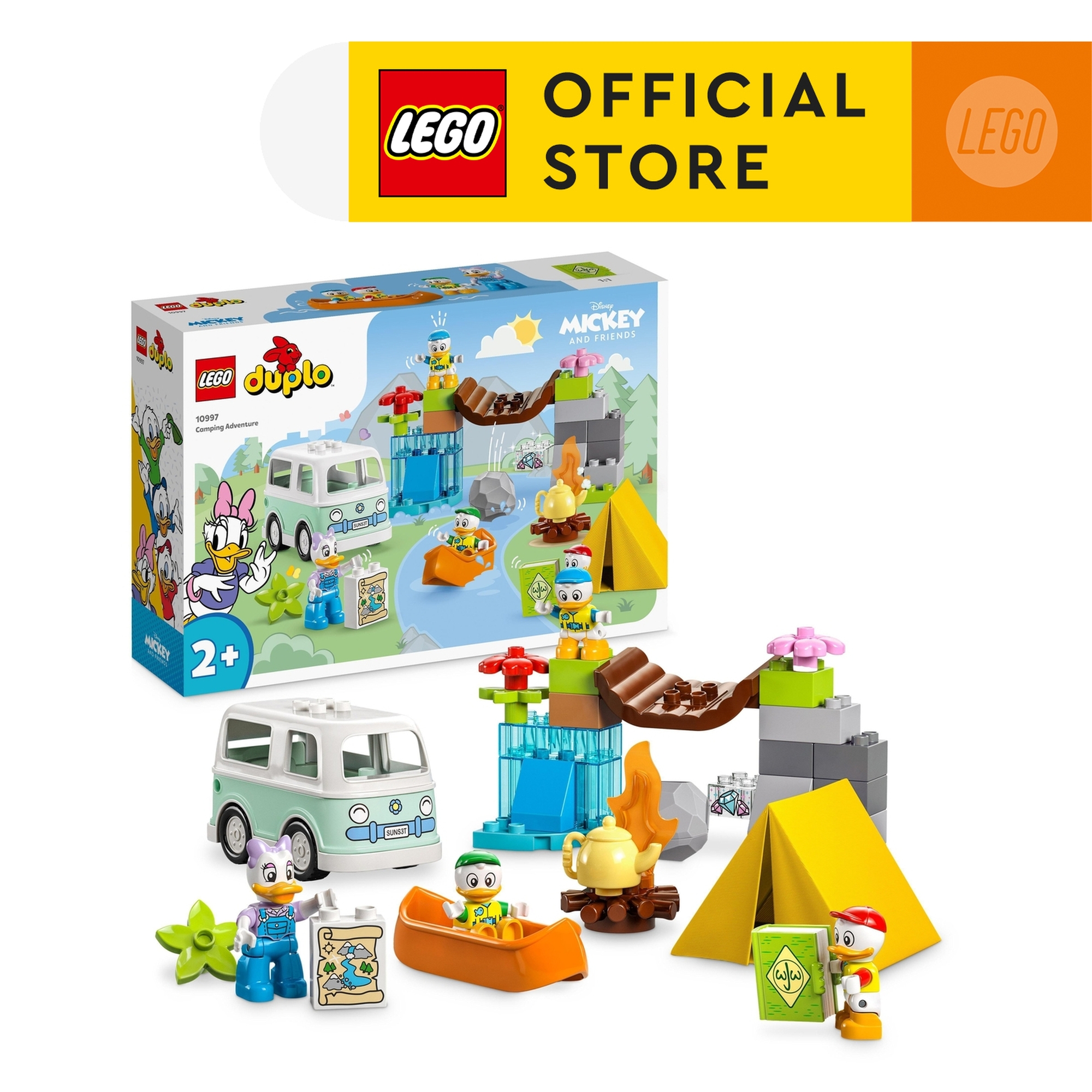 LEGO DUPLO Disney 10997 Mickey and Friends Camping Adventure (37 Pieces ...