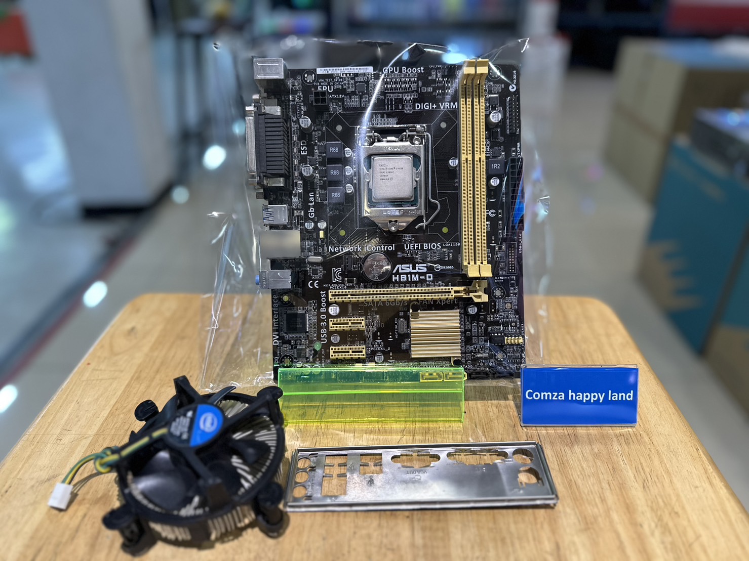 ชุดเซต CPU i7i3i5 พร้อมเมนบอร์ดSocket 1150 Asus H81M-D 1150ฝาหลัง i3i5i7 ซิ้งค์พัดลม พร้อมส่ง ...