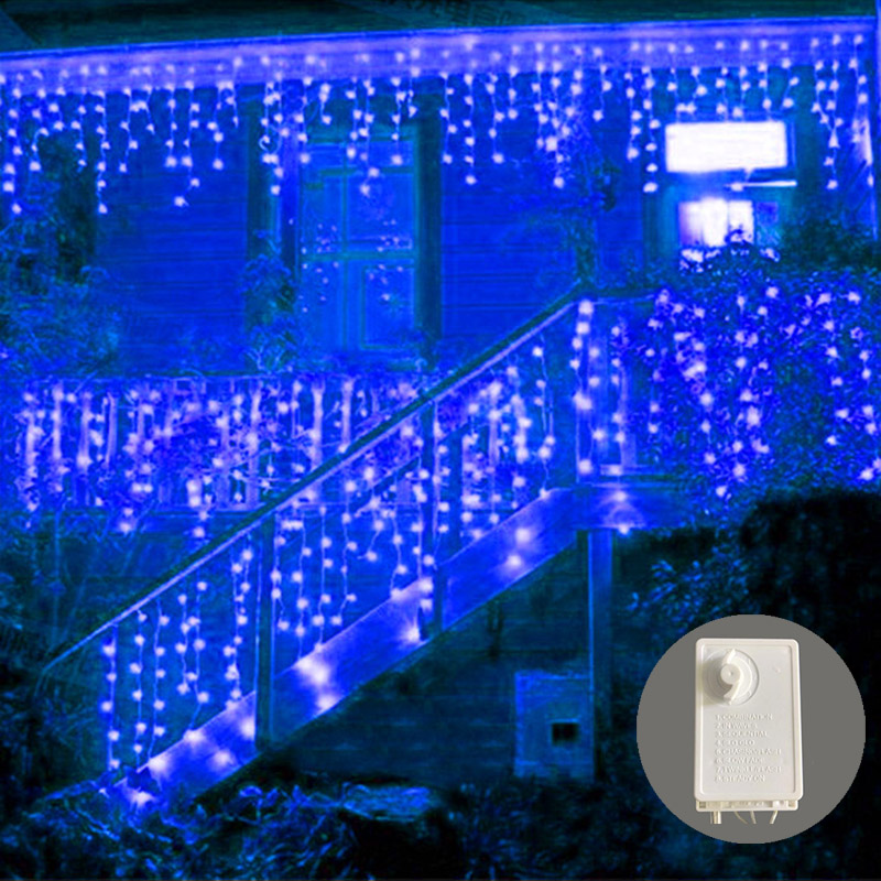 สหภาพยุโรป2024คริสต์มาสน้ำแข็งม่านไฟ LED เชือก D roop 0.6-0.8เมตรตกแต่ง ...