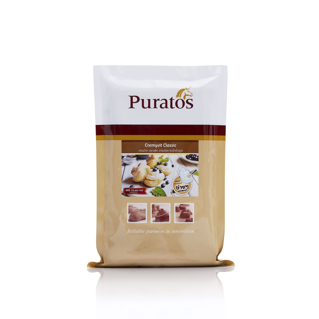 ขายถูก Puratos Cremyvit Classic 1 kg bag แป้งทำครีมคัสตาร์ดสำเร็จรูปพู ...