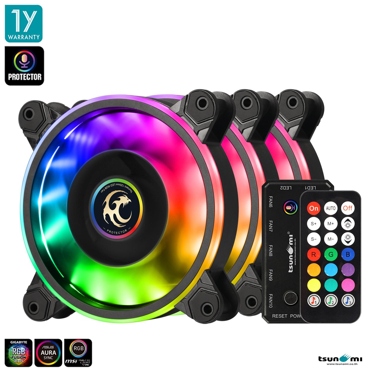 เคสคอมพิวเตอร์ Tsunami Protector Titan KK Open Air Surrounded Tempered ...