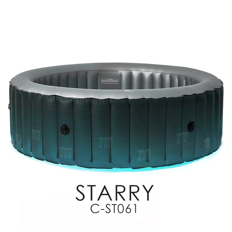 MSpa STARRY Inflatable Outdoor Spa Hot Tub Jacuzzi 6 Person C-ST062 ...