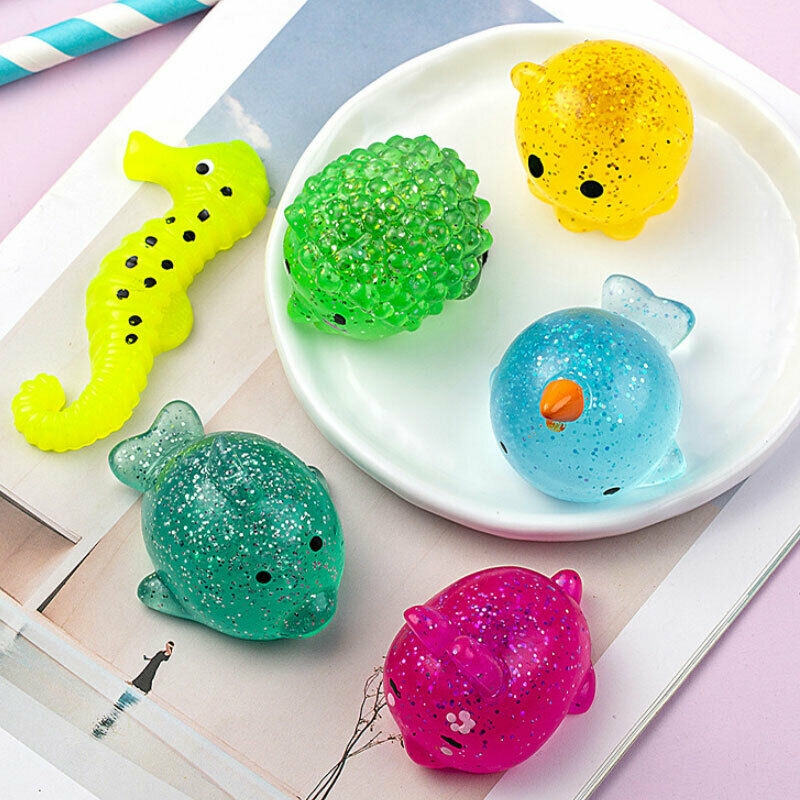 Glitter Big Mochi Squishies Toys Cute Animal Soft Squishy Fidget ...