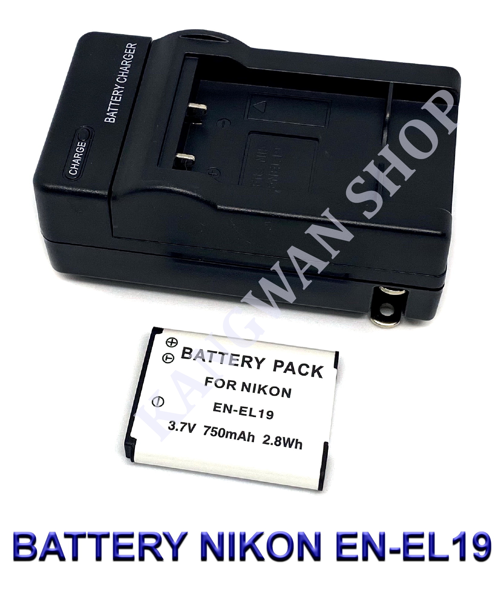 EN-EL19 \ ENEL19 แบตเตอรี่ \ แท่นชาร์จ \ แบตเตอรี่พร้อมแท่นชาร์จสำหรับกล้องนิคอน Battery ...