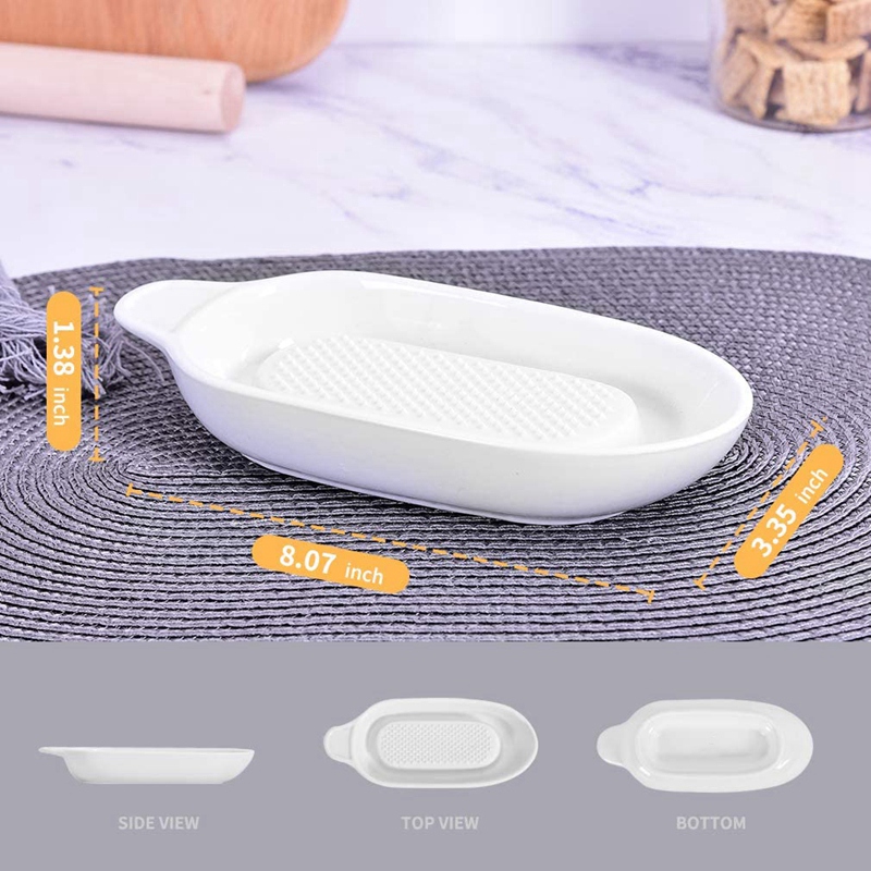Porcelain Grater Plate for Ginger, Garlic and Onion for Kitchen, for ...