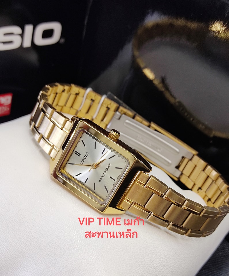 นาฬิกา Casio Cartier Tank เรือนทอง LTP-V007G รุ่น LTP-V007G-9E - VIP ...