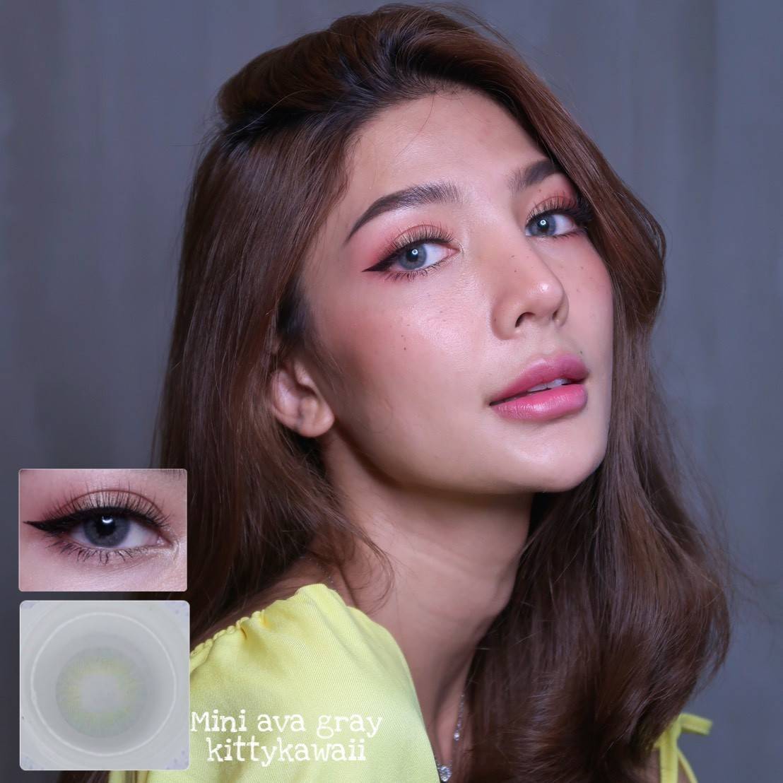 คอนแทคเลนส์ Kitty kawaii รุ่น Mini Ava gray (สีเทา) - WINKBIGEYES - ThaiPick