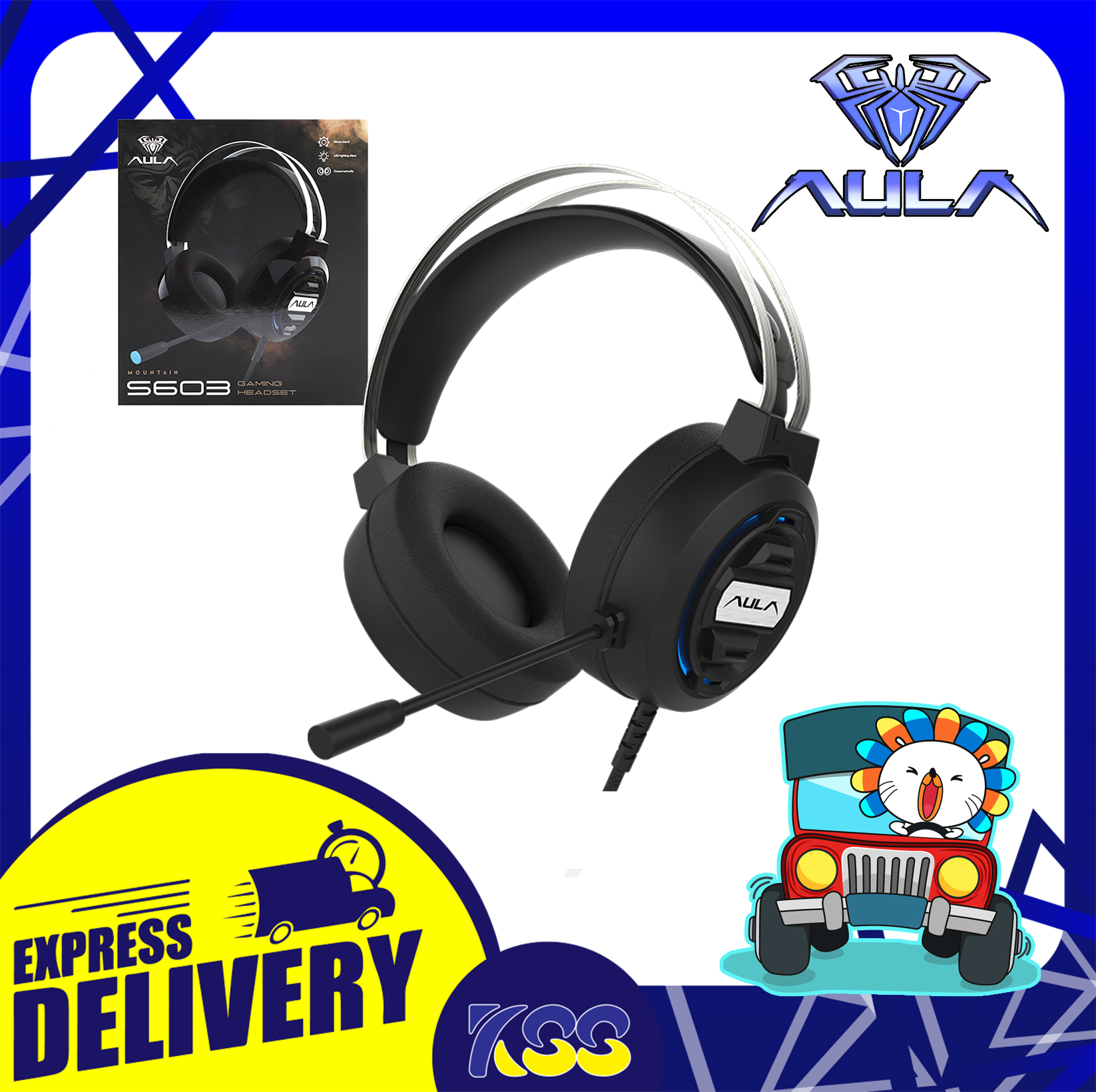 หูฟัง หูฟังเล่นเกมส์ หูฟังเกมมิ่งส์ AULA S603 Gaming Headset (2.1) Jack ...