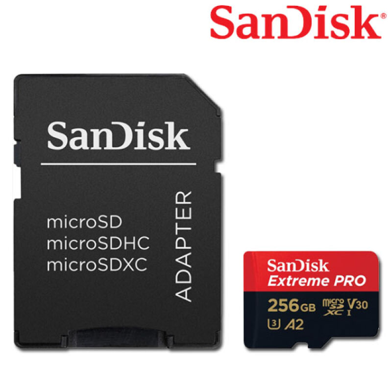 SanDisk Extreme PRO microSDXC 256GB UHS-I V30 A2 170MB/s 256GB Up to ...