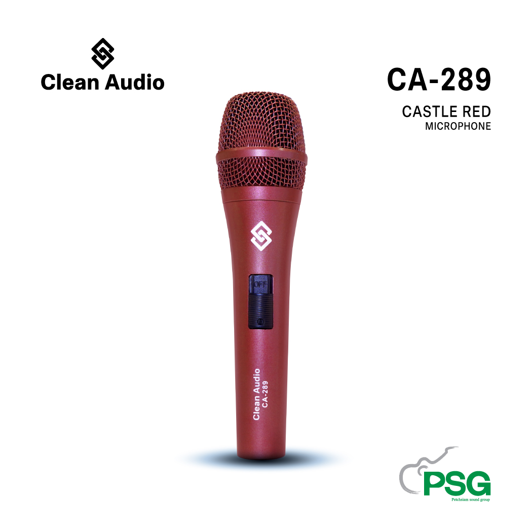 CLEAN AUDIO:CA-289 CASTLE RED Dynamic Microphone - Petchsiam Sound ...