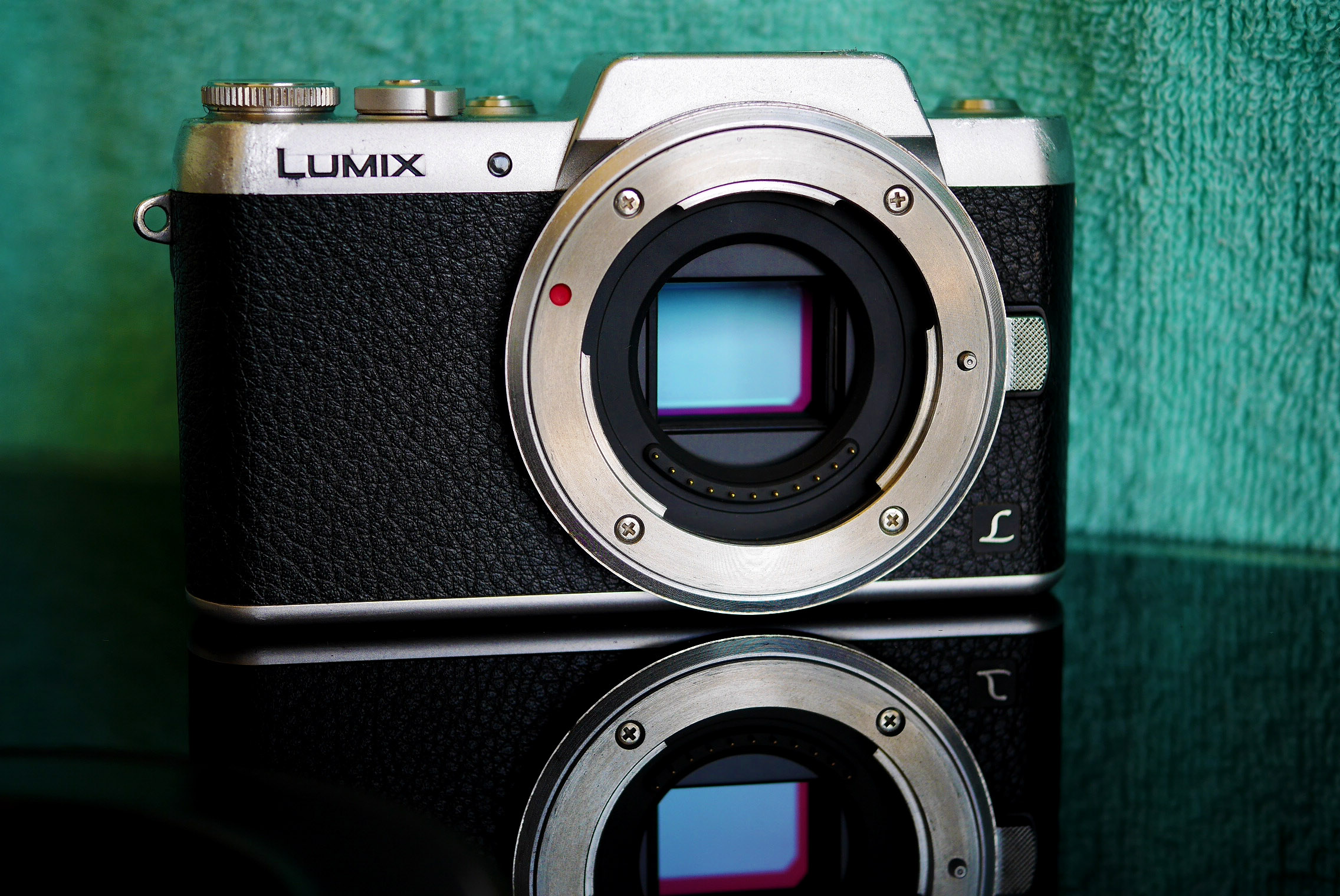 Panasonic GF7 DMC-GF7 camera Black Silver body, Wi-Fi Vlogging camera ...