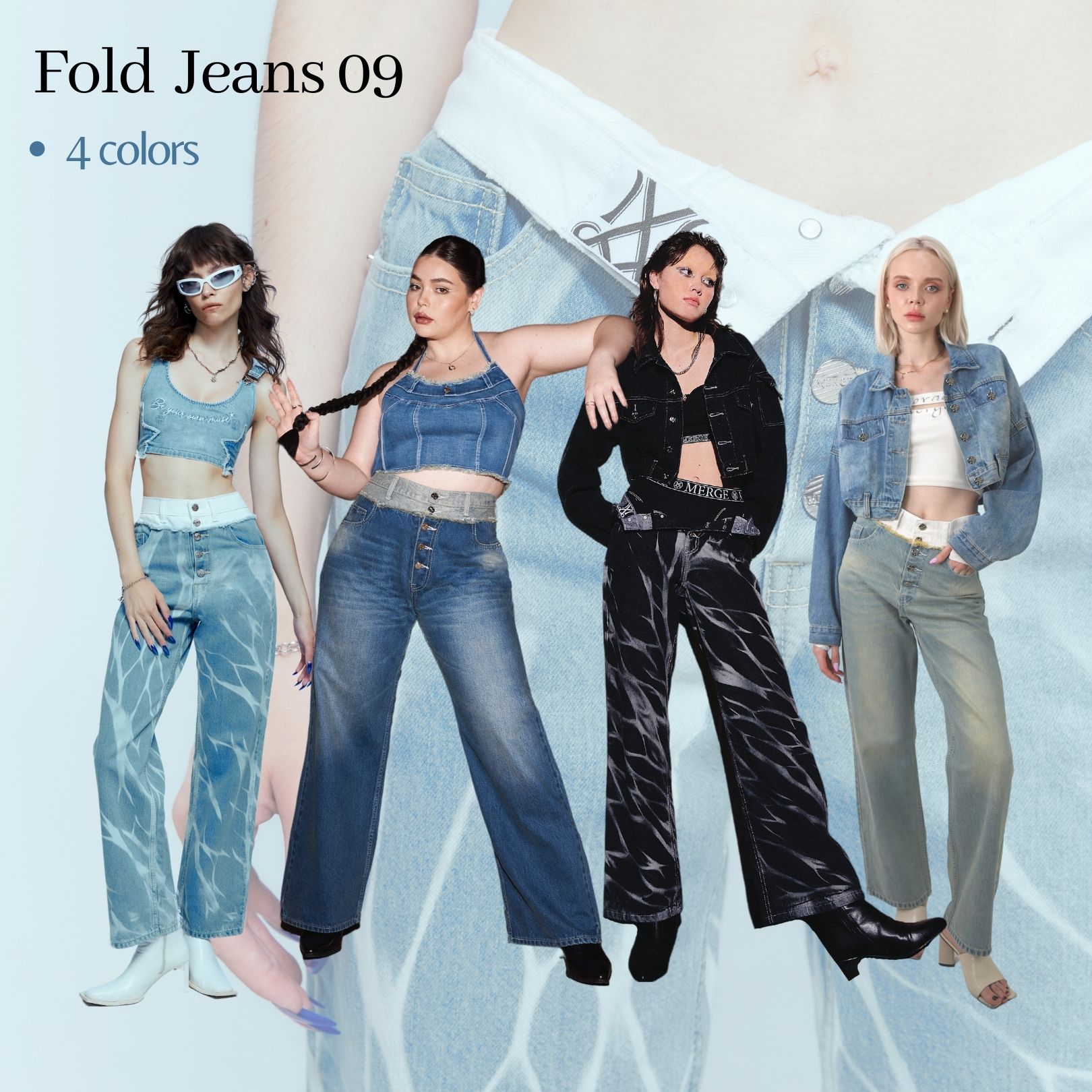 Merge Official - Signature Jeans 01 5 Colors (พร้อมส่ง)(ไซส์ที่หมด กด ...