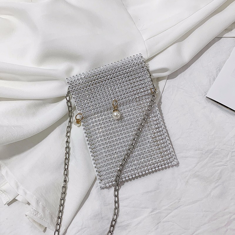 GUCSELECTED(B1023) -กระเป๋าสะพายข้างวิ้งๆมุกห้อยเก๋ๆ กระเป๋าสะพายข้างผู้หญิงกระเป๋าแฟชั่น ...