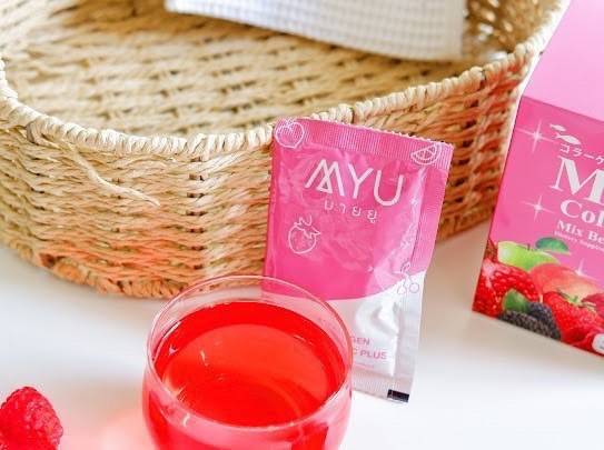 MYU Collagen Mix Berry Vit C Plus มายยู คอลลาเจน มิกซ์เบอร์รี่ วิตซี ...
