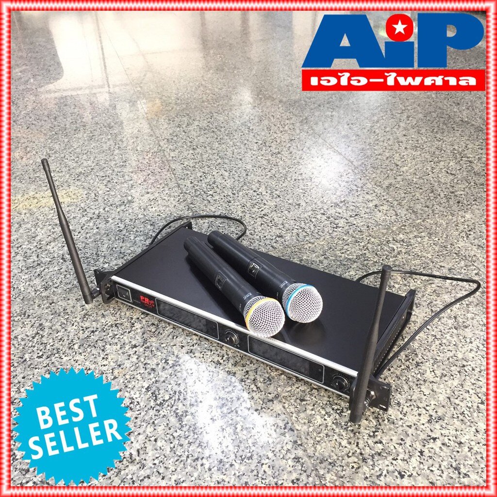 ฟรีค่าส่ง ความถี่ใหม่ กสทช PRO PLUS UM15 ไมค์ลอยคู่ UHF UM-15 proplus um 15 (ความถี่ใหม่ 803-806 ...