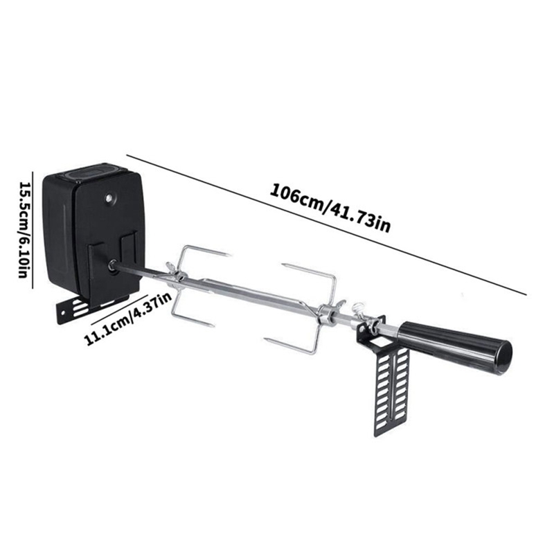 Electric BBQ Motor Metal Beef Turkey Rotisserie Forks Spit Charcoal ...