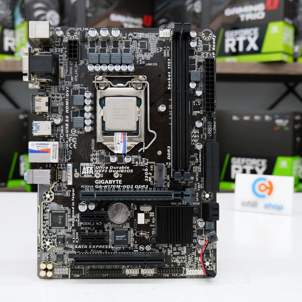 ลด 50% (พร้อมส่ง)ชุดซีพียูพร้อมเมนบอร์ด CPU : Intel I5-6400 2.7GHz + MB ...