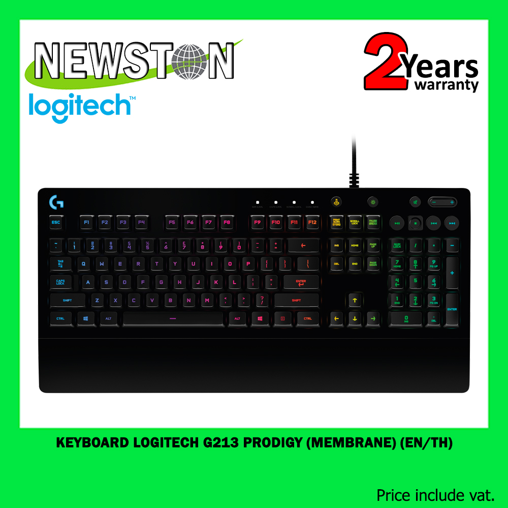 [โปร.11.11 ]KEYBOARD (คีย์บอร์ด) LOGITECH G213 PRODIGY (MEMBRANE) (RGB ...