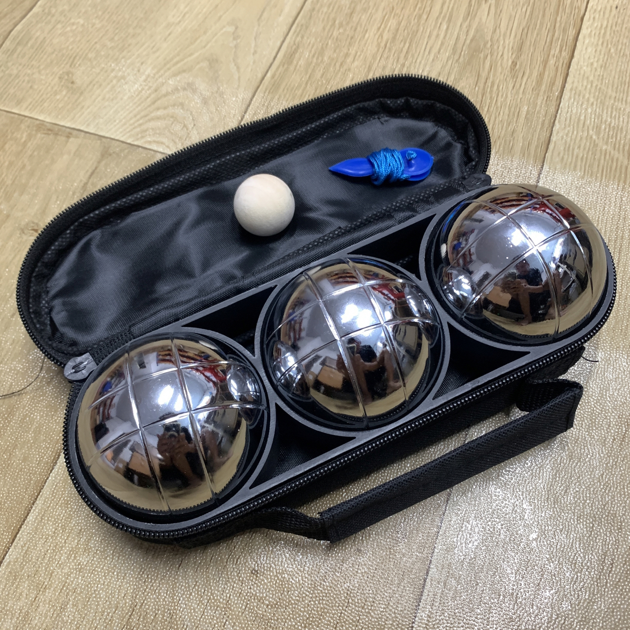 ลูกเปตอง Metal Bocce Ball Set พร้อมกระเป๋า 1 ชุด 3 ลูก ลูกบอลโลหะ ลูก ...