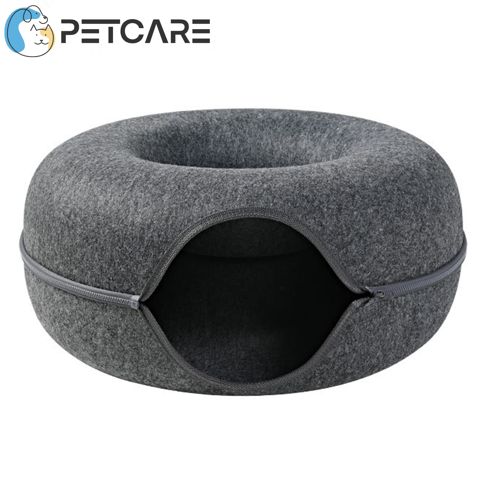 【พร้อมส่งจากไทย】petcareที่นอนแมว บ้านแมวโดนัท อุโมงค์โดนัท บ้านแมว อุโมงค์แมว อุโมงแมว ของเล่น ...