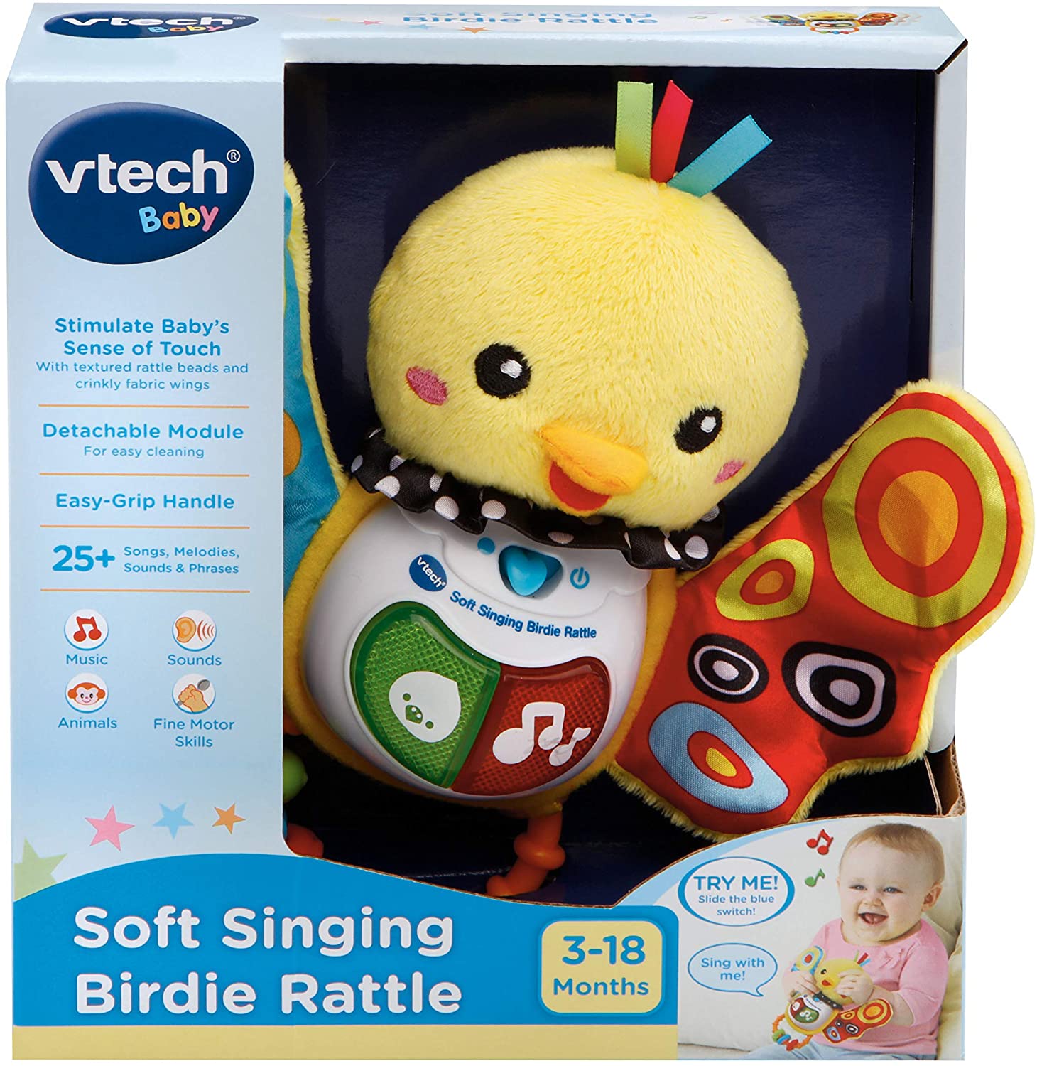 คูปองลดเพิ่ม 10 VTECH ของเล่นเขย่าอิเล็กโทรนิกส์รูปนก SOFT SINGING ...