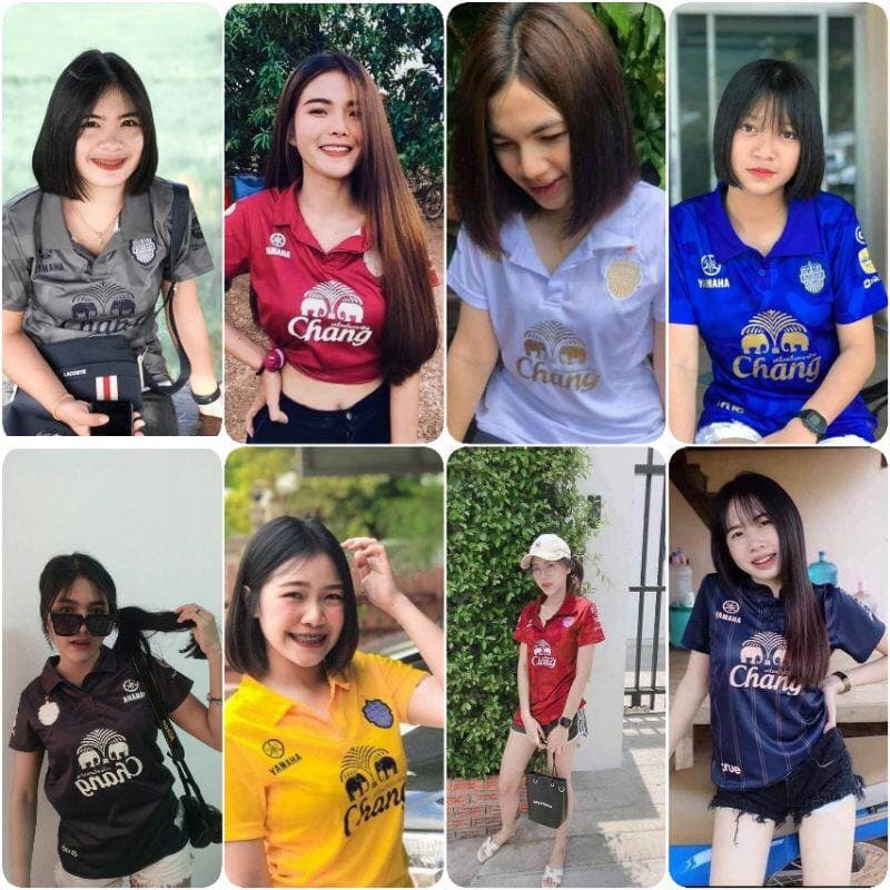 เสื้อบอล ผู้หญิง เข้ารูป เสื้อบอลเลดี้ บุรีรัมย์ สีขายดี ️อกก่อนยืด 32 ถึง 38 - VSP Sport168 ...