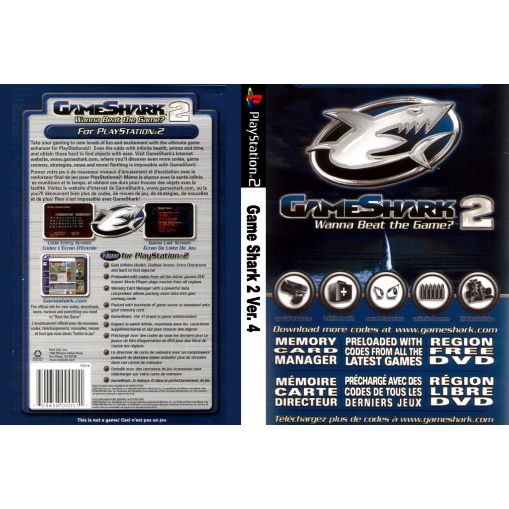 แผ่นเกมส์ PS2 Gameshark V4 คุณภาพ ส่งไว | Lazada.co.th