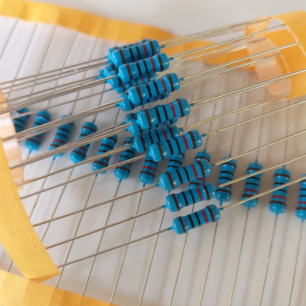 [ 20PCS ] 1/2 W 10K ~ 91K+-1%( R 5 แถบสี ) Resistor ตัวต้านทาน จำนวน 20 ...