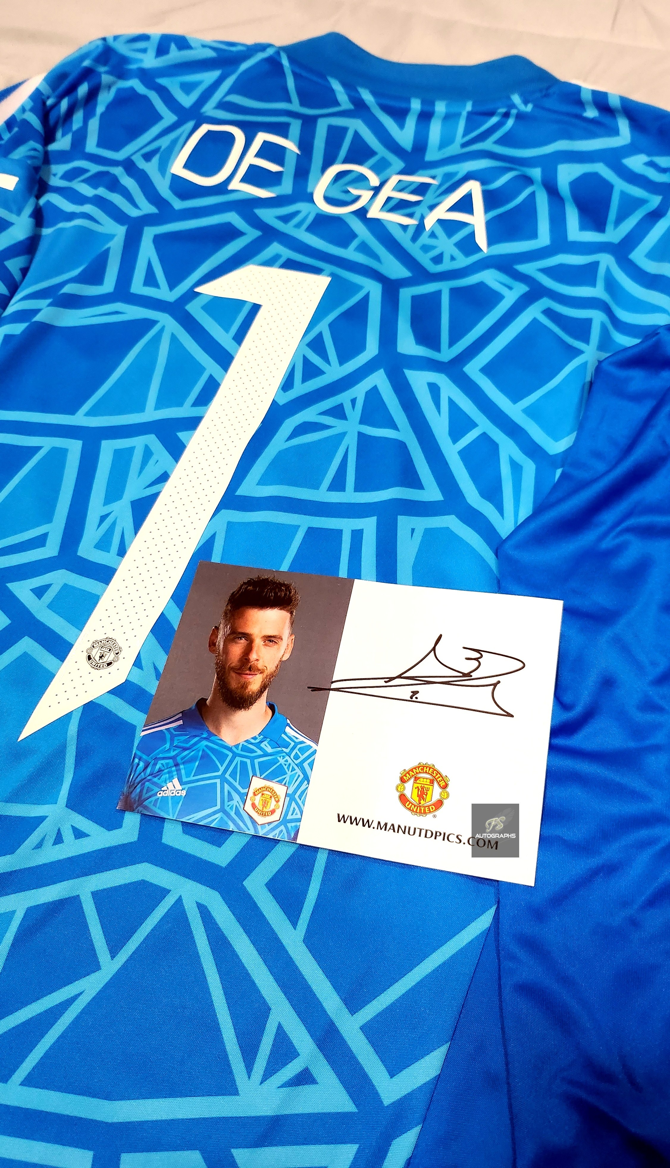 คลับการ์ดพร้อมลายเซ็น David De Gea - Manchester United Official Club ...