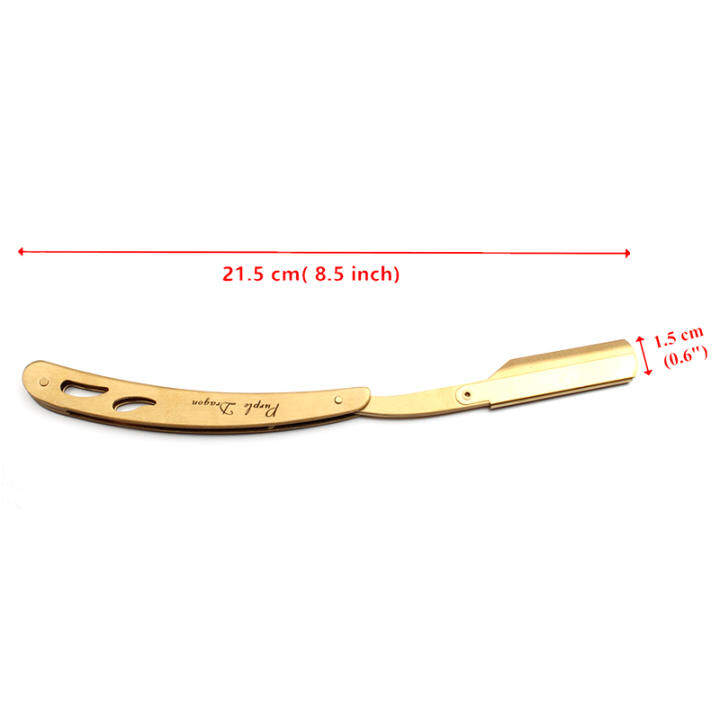 Up Top Fashion Stainless Steel Straight Edge Razor Barber Shave Manual ...