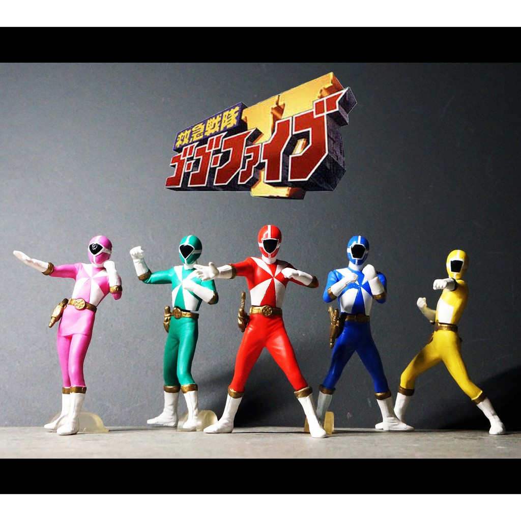 ⭐⭐⭐ส่งฟรี [ตรงปก] Bandai Kyukyu Sentai GoGoFive HG กาชาปองเซนไต สะสม HG ...