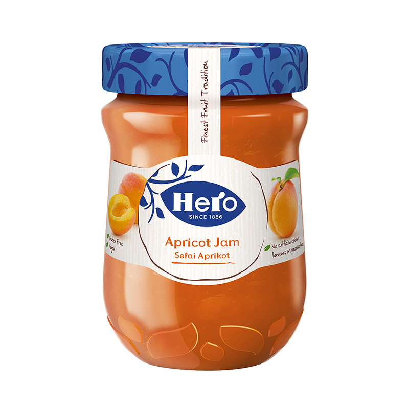 Hero Apricot Jam 340g. ฮีโร่ แยมแอปริคอท 340ก - Sino Family Shop - ThaiPick