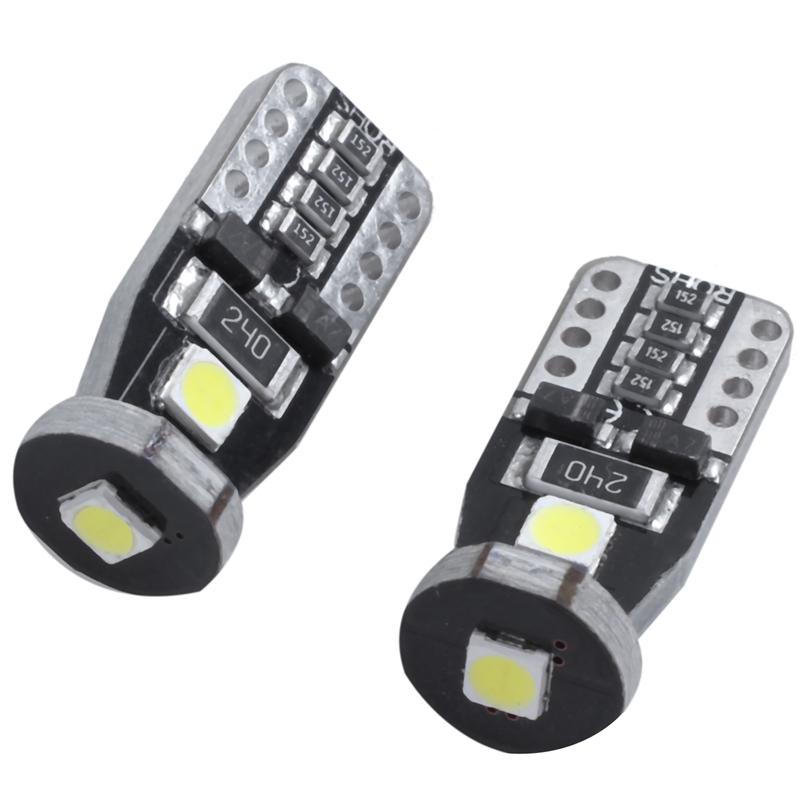 Pack Of 12-194 168 2825 W5W T10 Led Light Bulb 10-30V White Extremely ...