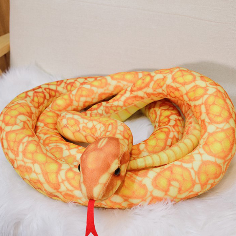【Big Promotion】 Snake Plush Toy Soft Snake Whole Person Spoof Scary ...