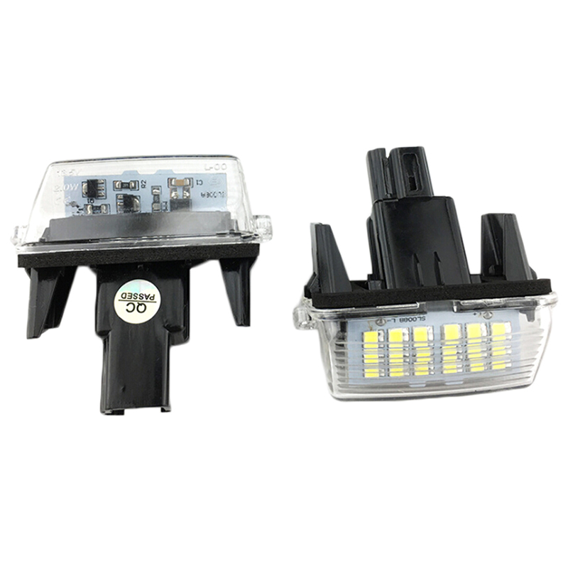 CHANGDA 2 PCS White LED License Plate Lights For Toyota Camry Yaris ...
