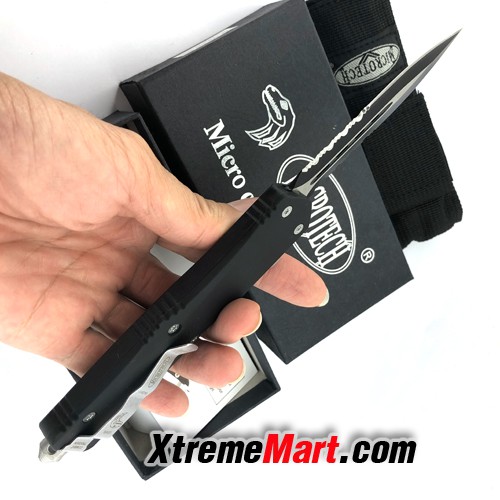 MAC Camping มีดสปริงตรง คม 2 ด้าน กึ่งหยัก Microtech Combat Troodon ...