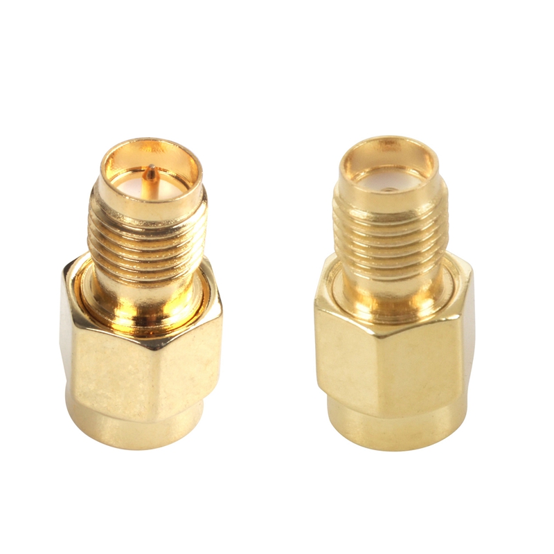 3Pcs RF Coaxial Coax Adapter Set, 2 Pcs SMA Female To RP-SMA Male & 1 ...