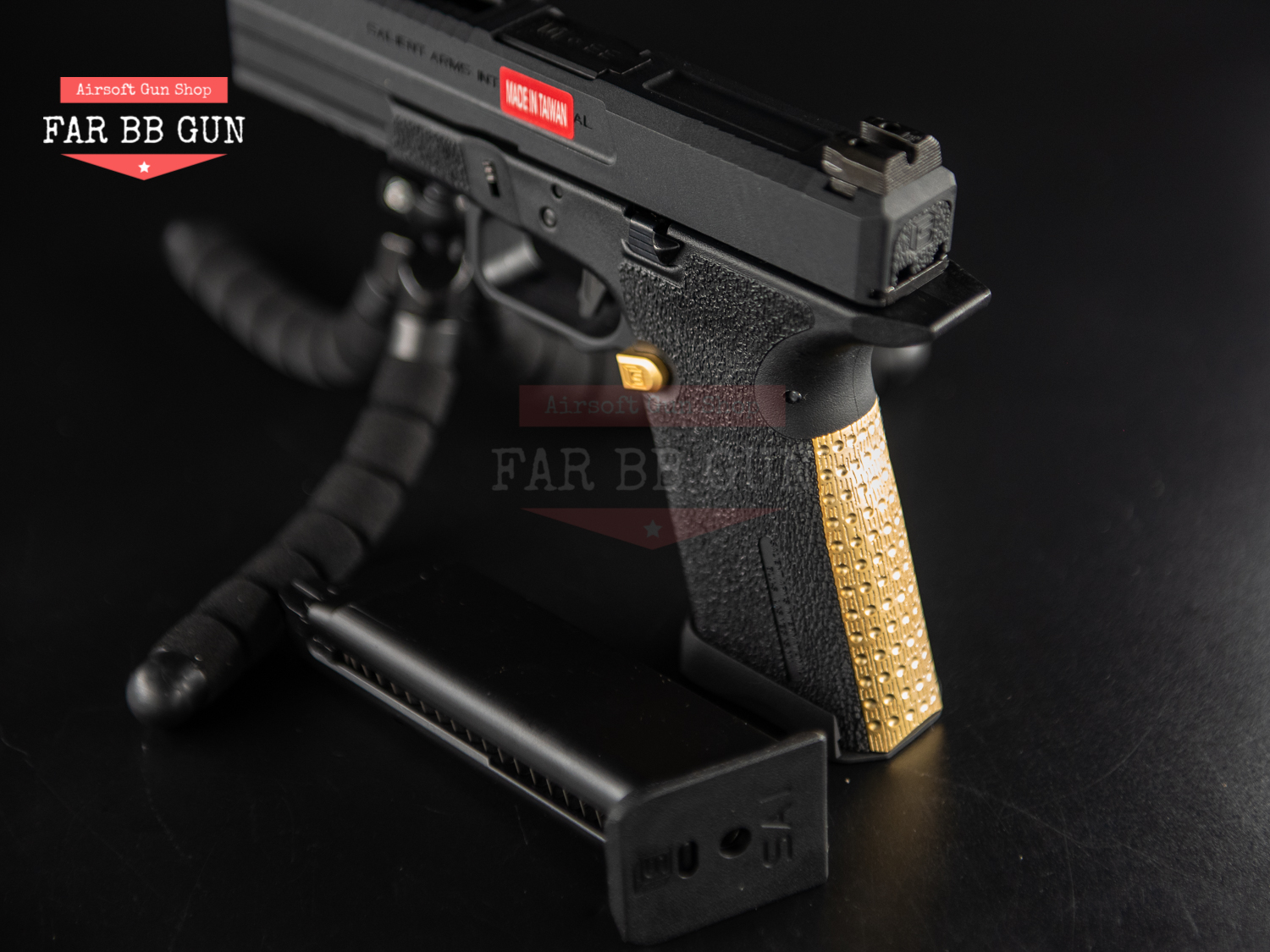 ของเล่น บีบีกัน EMG G17 SAI สีดำ ระบบกรีนแก๊ส - FAR BB GUN - ThaiPick