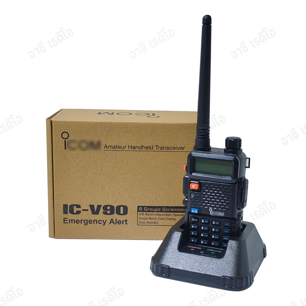 วิทยุสื่อสาร ICOM รุ่น IC-V90 เครื่องดำ ความถี่วิทยุสมัครเล่น หน้าจอ ...