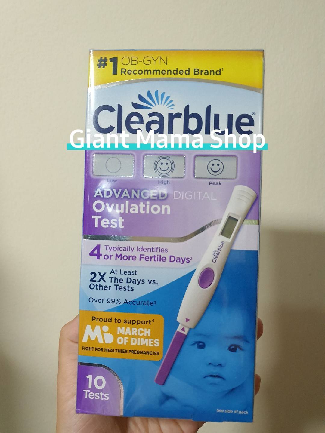 แบ่งขาย เครื่อง และ แท่งทดสอบ Clearblue ชุดตรวจไข่ตกดิจิตอล นำเข้าจากอเมริกา | Lazada.co.th