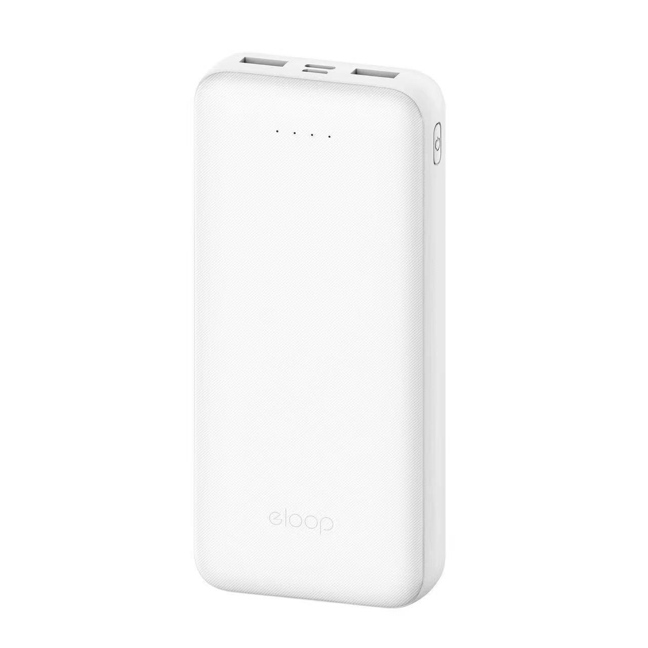 New แบตสำรอง Eloop E34 20000 mah จ่ายไฟช่อง USB1/2 ชาร์จเร็วสูงสุด 2.4 ...